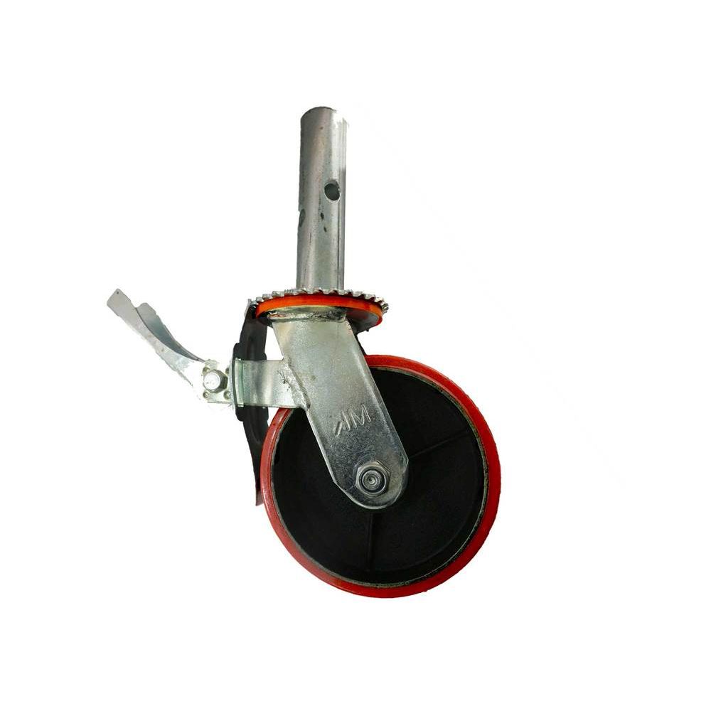 Rodizio para Andaime Giratório com Rodas de PU 6" e Freio - spetindustria